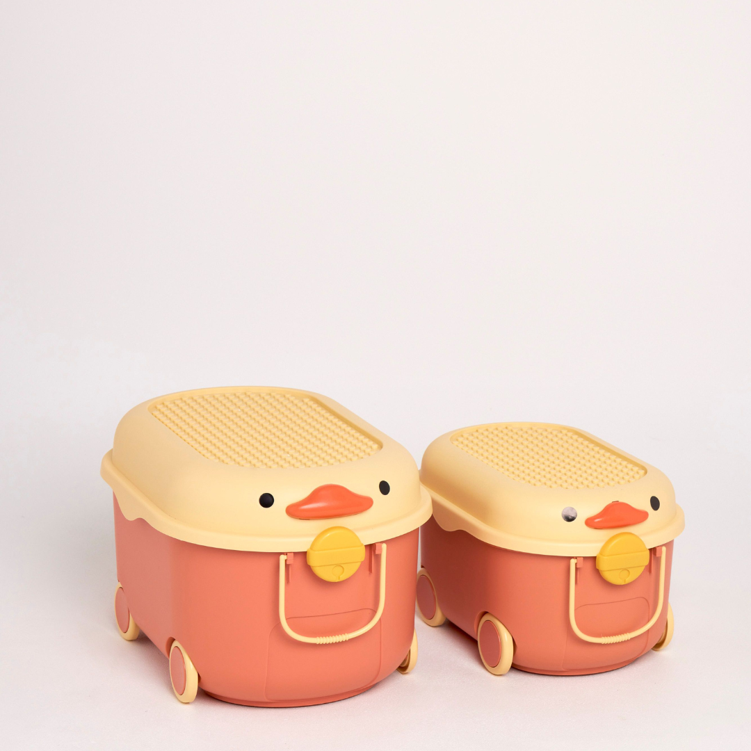 'Ride a Long Storage' - Red and Yellow Duck - Medium – Cowrie & Conch